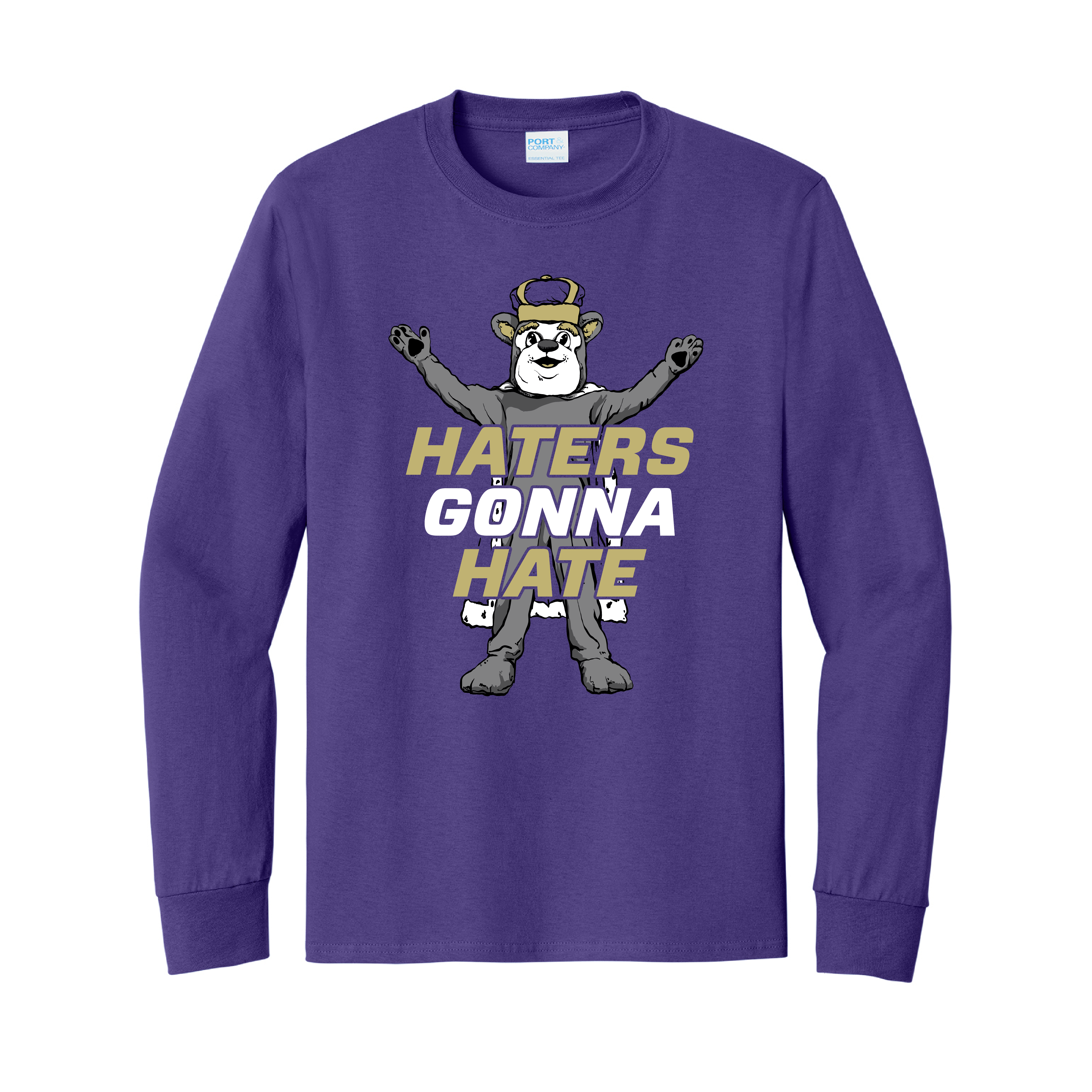JMU Haters Gonna Hate - Long Sleeve T-shirt – Collegiate Customs Merch